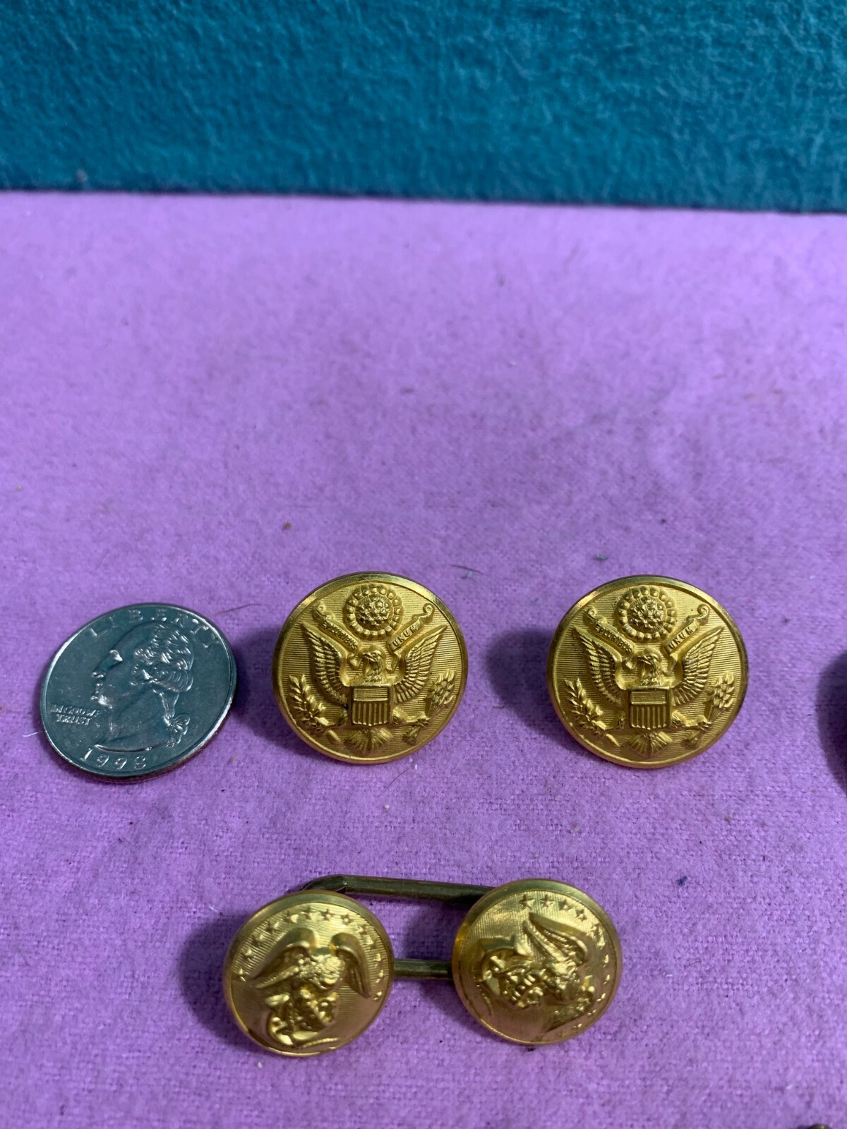 Vintage US Military Button Lot of 18 Buttons (Army Navy Marine) | eBay