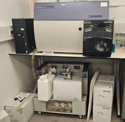 BD FACSCanto II Flow Cytometer 3 lasers w/ Fluidics Cart software w ...