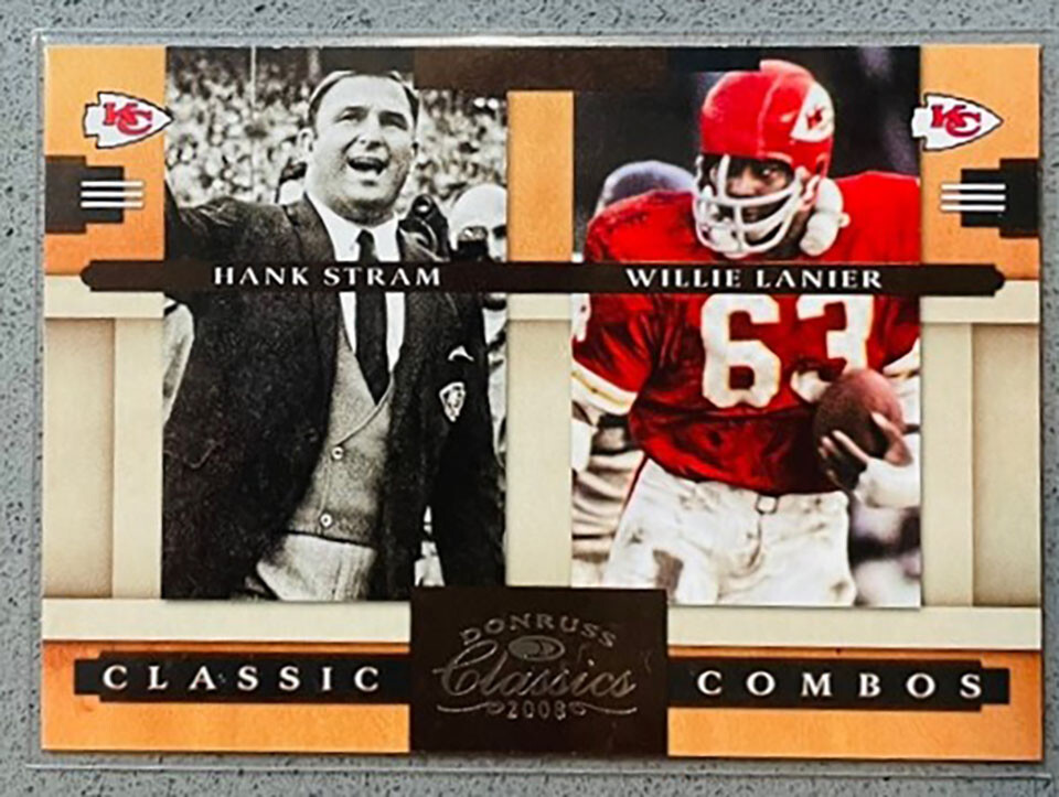 2008 Donruss Classics - Classic Combos Willie Lanier, Hank Stram #CC-1 ...