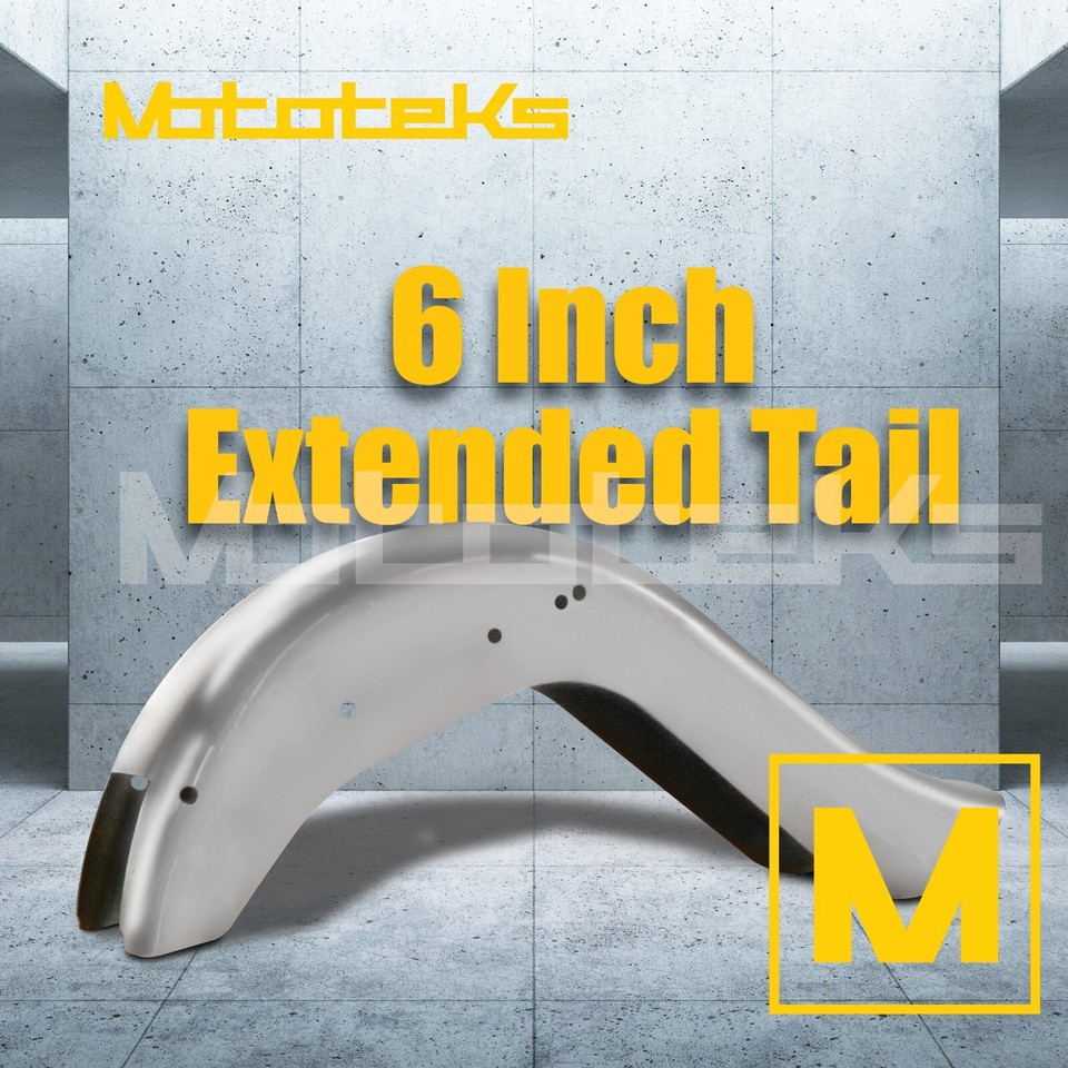 HARLEY CHOLO 6" STRETCHED STEEL FENDER EXTENDED FOR HARLEY SOFTAIL ...