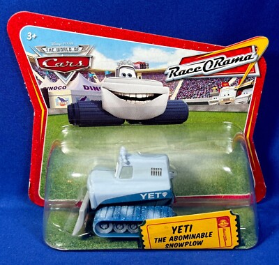 YETI ABOMINABLE SNOWPLOW - Disney PIXAR World of Cars RACE O RAMA Car ...