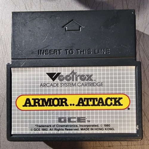 Armor Attack (Vectrex) Game Cartridge Only! Authentic! Good Shape ...