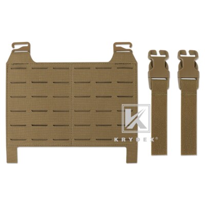 KRYDEX Tactical Laser Cut MOLLE Panel Front Flap For Vest Plate Carrier ...