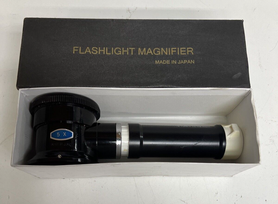 Donegan V980-5 Flashlight Magnifier with 50mm Round Lens. 5X ...
