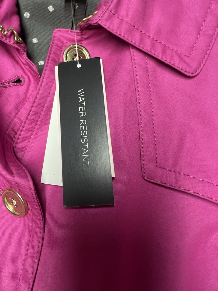 banana republic pink-gold Buttons trench coat Large Petition Fully ...