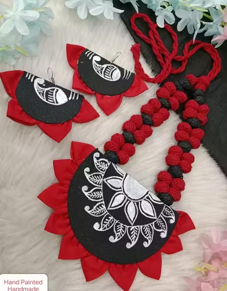 Navratri Special Handcrafted Hand-Painted Cotton Thread Balls Fabric ...