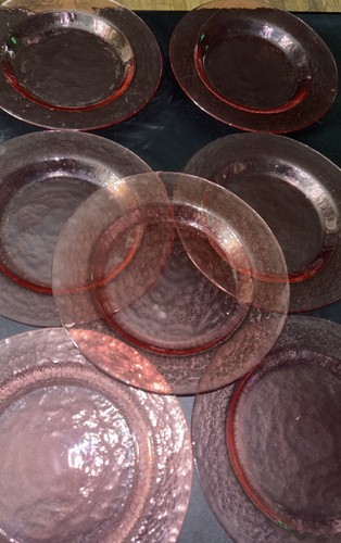 Vintage Glass 8 Inch Salad Plates 7 | eBay