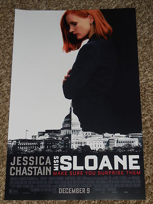 MISS SLOANE 11x17 PROMO MOVIE POSTER | eBay