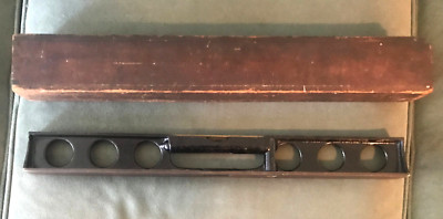 ANTIQUE 19" MACHINIST LEVEL IN CASE WILLIAM T. NICHOLSON STANLEY RULE ...