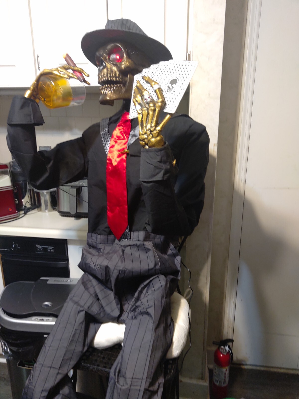 Halloween Animatronic Home Depot 6.5 ft. Animated LED Jack of Spades ...