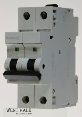 MEM Memshield 2 - MBH232 - 32a Type B Double Pole MCB Used | eBay UK