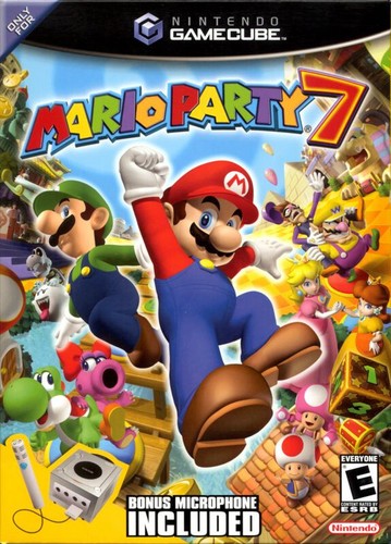 Mario Party 7 (Nintendo GameCube) Complete CIB w/ Microphone! Disc Near ...