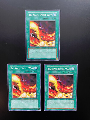Yugioh Big Wave Small Wave SD4-EN025 Common 1st Edition Damaged X3 | eBay