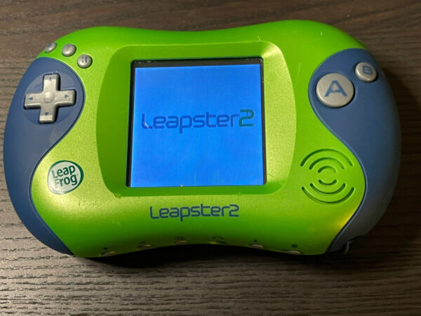 LeapFrog Leapster 2 Green and Blue Game System w/ Pen. Built in games ...