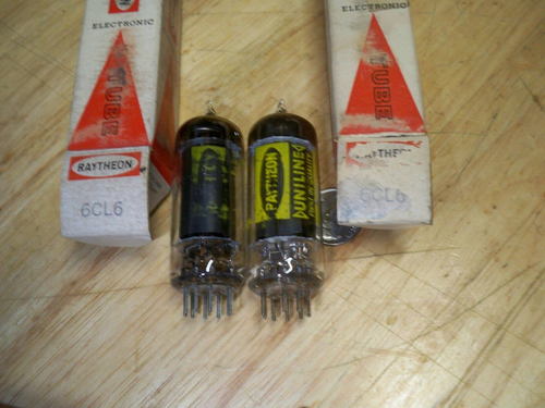 Vintage NOS/NIB (2) Pair Raytheon 6CL6 Tubes | eBay