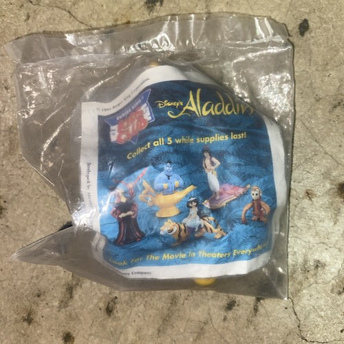 Disney Wind Up Childs Toy Burger King Genie Aladdin 1992 Works 3 Wishes ...
