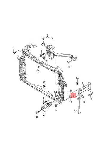 Genuine Bracket Right AUDI Q7 4M0804286 | eBay