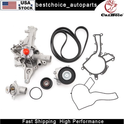 Engine Water Pump Thermostat Kit For Mercedes Benz C300 SLK350 C350 ...