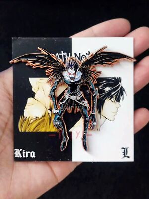 DEATH NOTE L Lawliet Ryuk Enamel 3.2" Pin Metal Badge Figure Anime | eBay