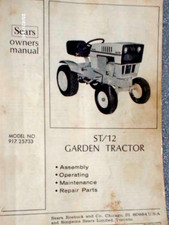 917.25120 Sears Suburban Ss12 Tractor Owners Manual on CD for sale ...