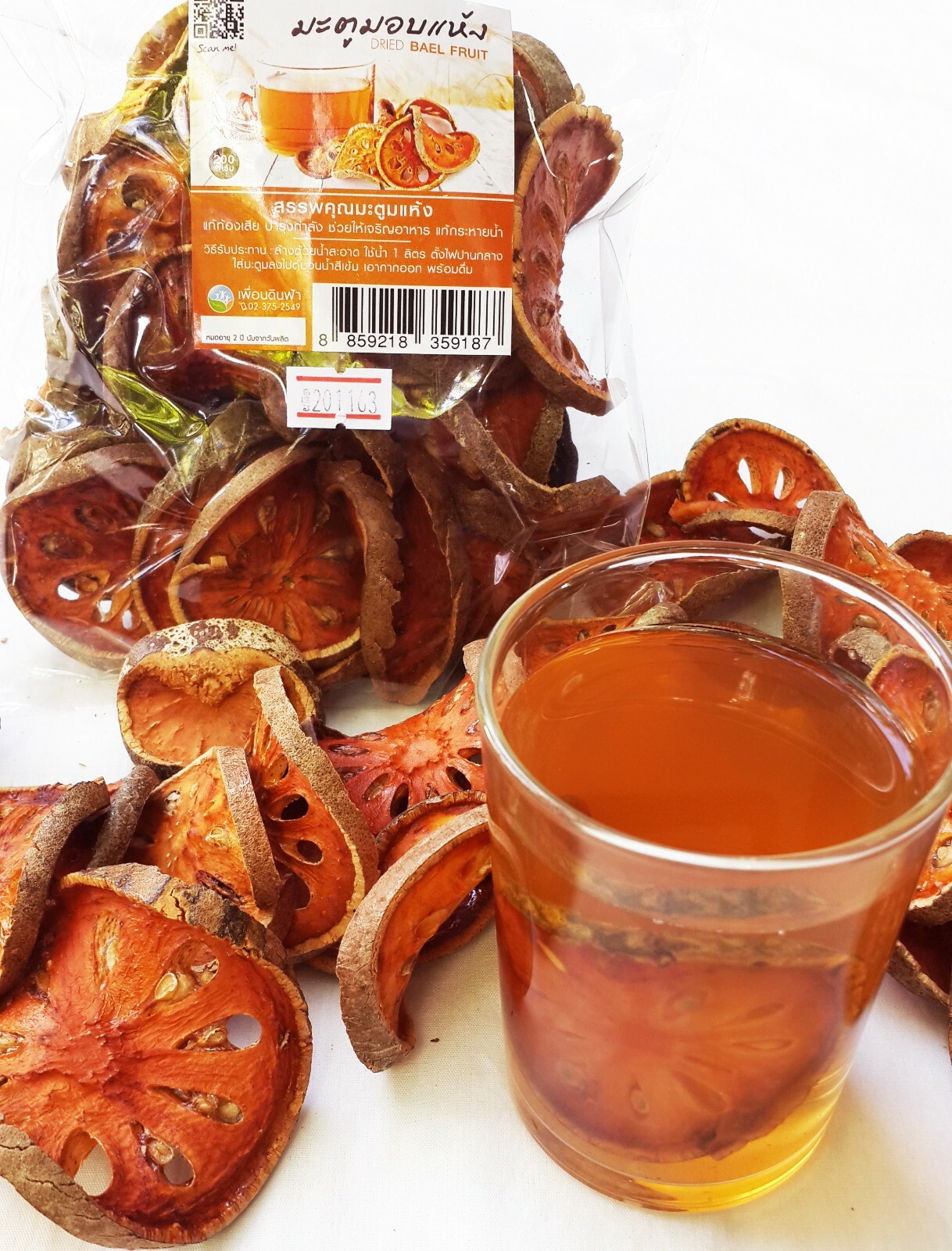 3 Thai herbal teas favorite - Bael Fruit Tea, Safflower tea, Lemongrass ...