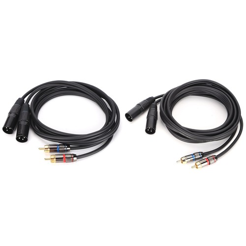 JORINDO Mic Cable Dual XLR Male To Dual Cable Adapter For HiFi Stereo ...
