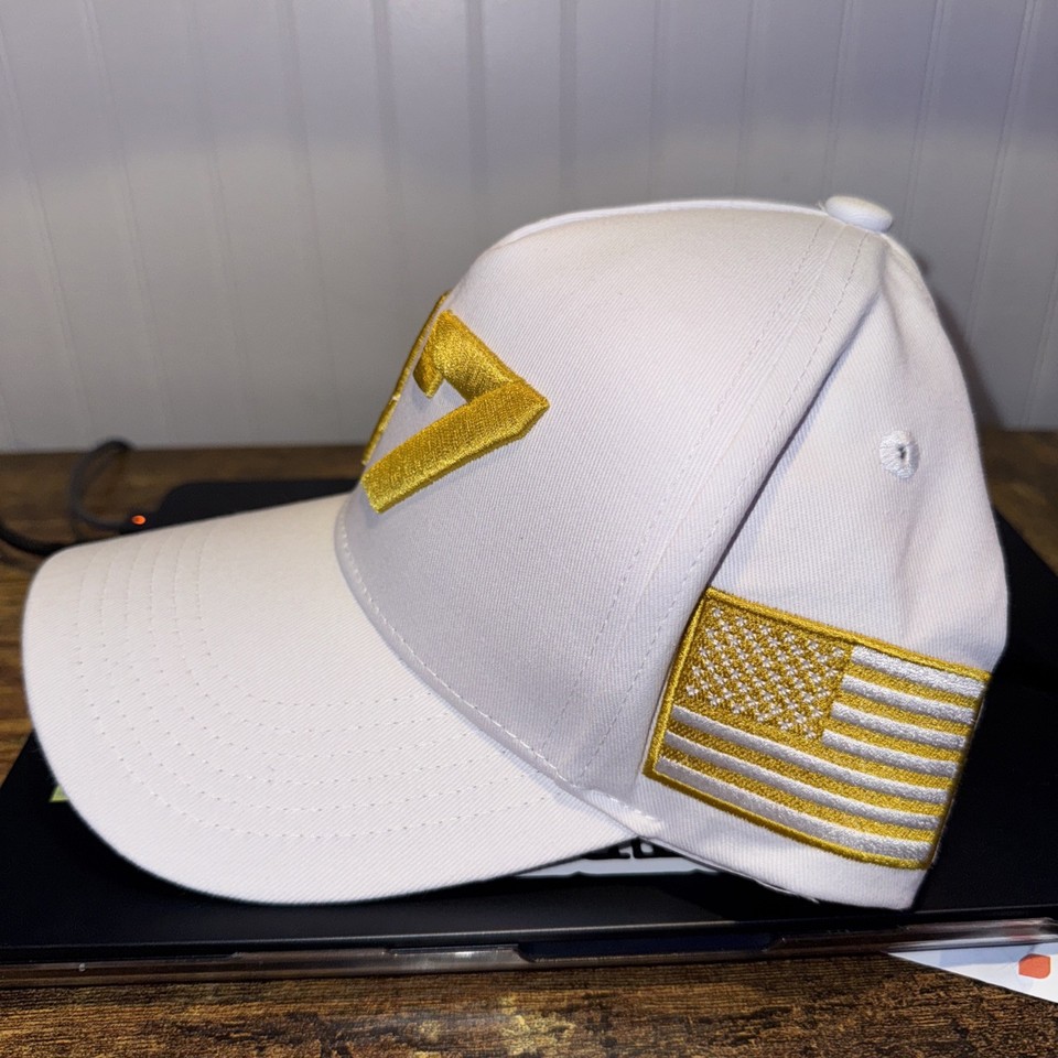 Limited Charlie Kirk White Hat Cap Gold 47 Turning Point USA Trump ...