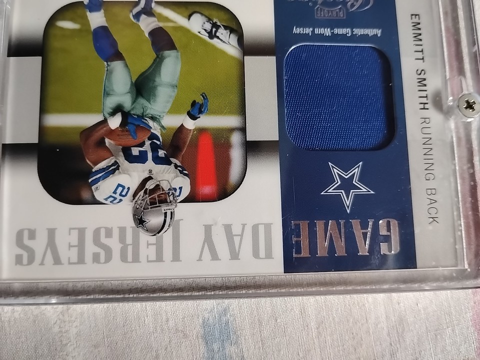 2003 Playoff Prestige Emmitt Smith Game Day Jerseys Patch Jersey Game ...