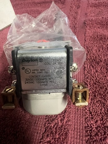 1EJJ3 Dayton Power Relay 24vdc Coil 240vac 100amp | eBay