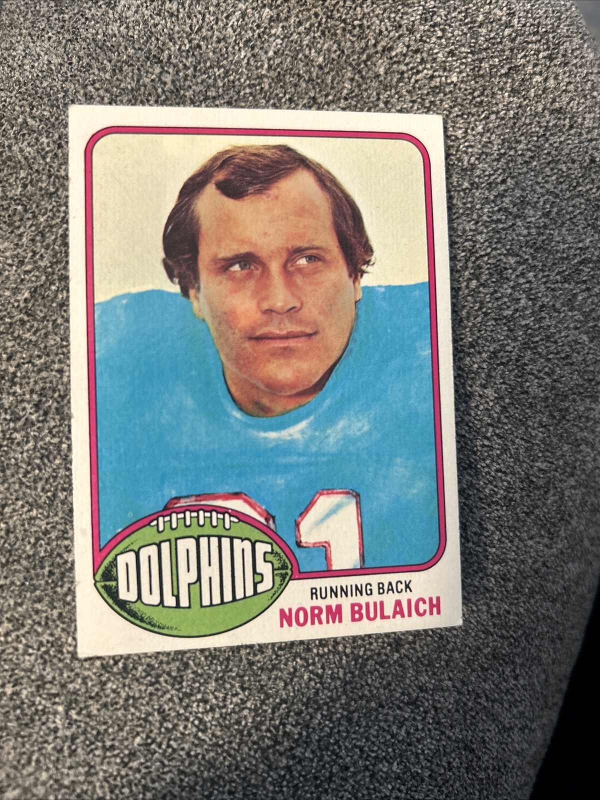 1976 TOPPS NORM BULAICH #413 MIAMI DOLPHINS (a1) | eBay