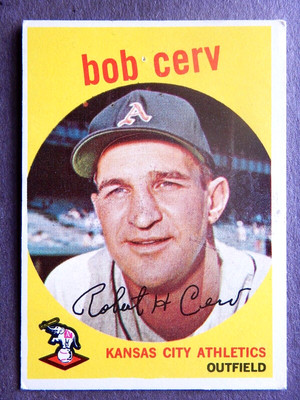 Bob Cerv #100 Topps 1959 Baseball Card (Kansas City Athletics) VG | eBay