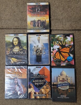 LOT OF 7 - QUESTAR DVD Movies:Miracles Of JESUS, MONARCH, ETC SEALED ...