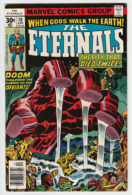 The Eternals 10 VF+ Jack Kirby The Celestials Deviants Marvel Comic ...