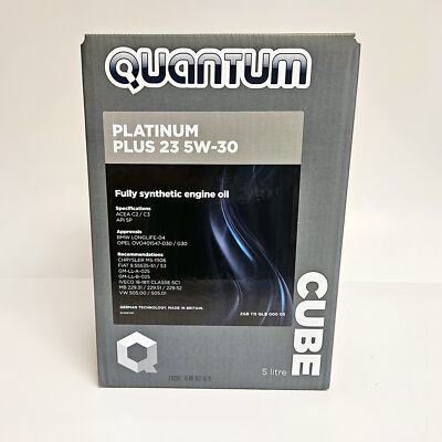 Quantum Platinum Plus 3 Fully Synthetic 5W-30 Engine Oil 5ltr ...