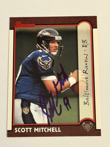 Scott Mitchell 1999 Bowman Authentic Signed Autograph Auto Card ...
