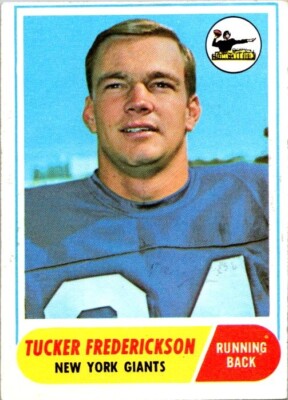 1968 TOPPS FOOTBALL #135 TUCKER FREDERICKSON MID GRADE JA | eBay