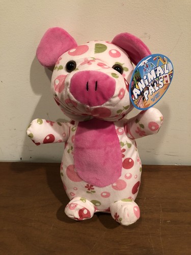 Pig Plush Toy Animal Pals Kellytoy NWT New w/ Tag Floral Bubbles ...