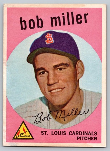 1959 Topps Baseball Bob Miller #379 St. Louis Cardinals EX | eBay