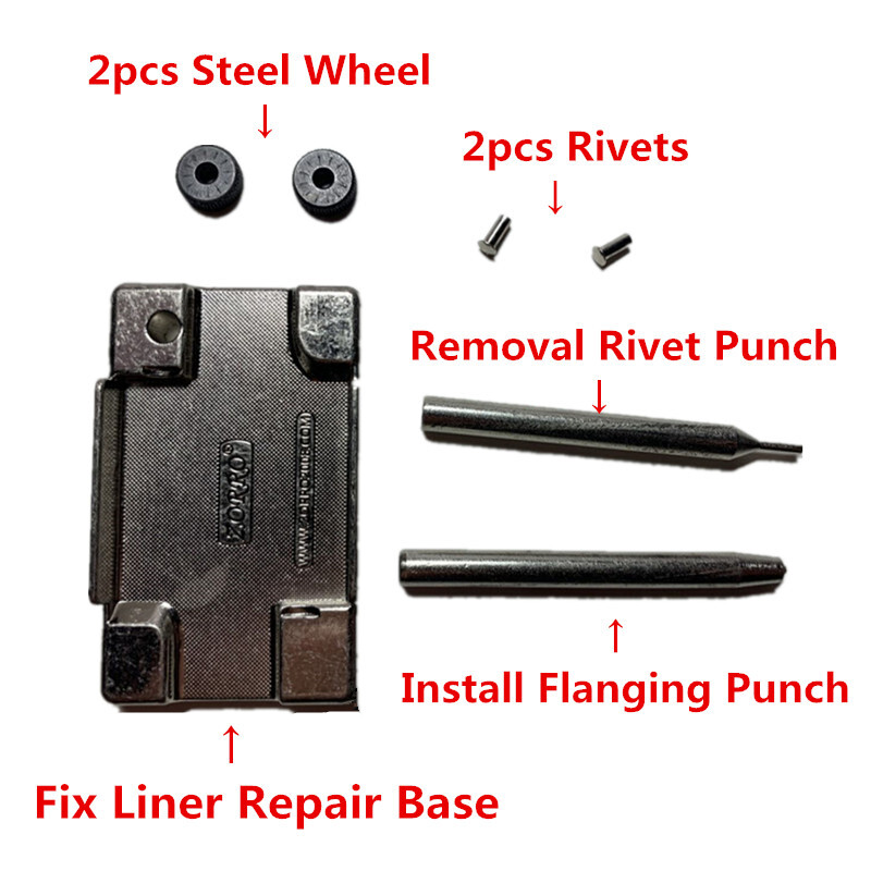 Universal Zorro Lighter Repair Kit with Two Flintwheels & Rivets - Fits ...