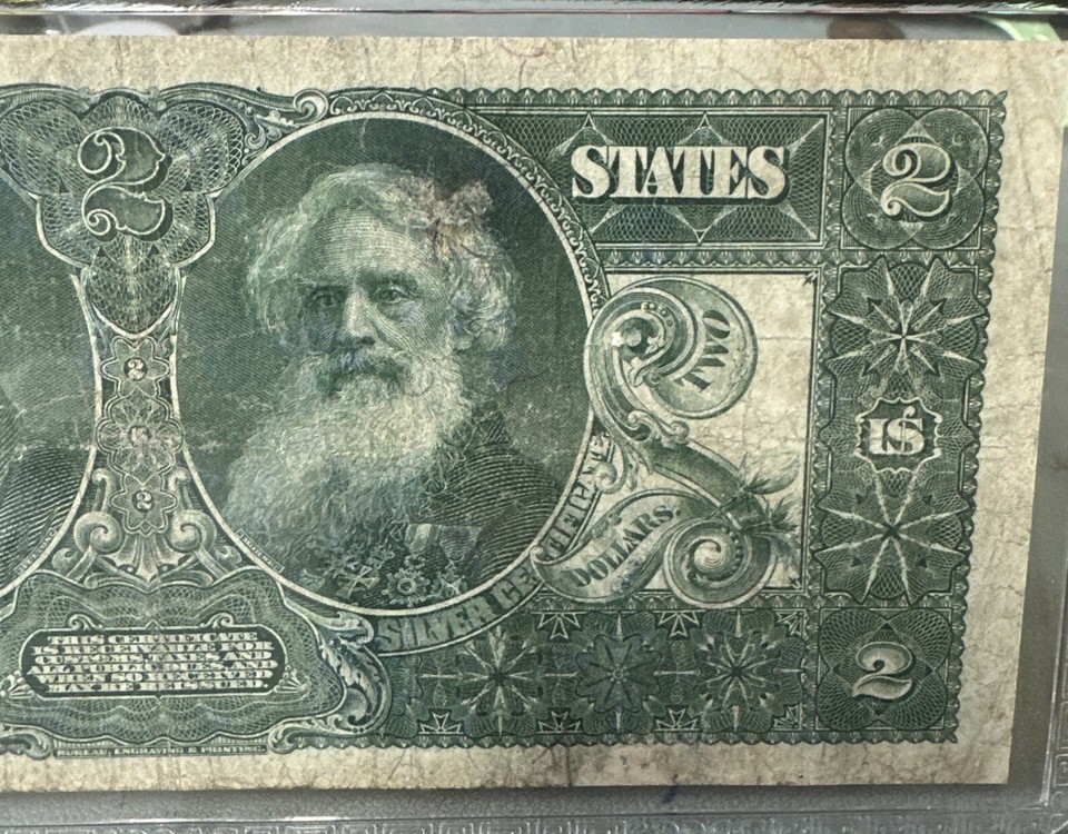 Fr.247 1896 $2 Two Dollar Silver Certificate "EDUCATIONAL NOTE" , PCGS ...