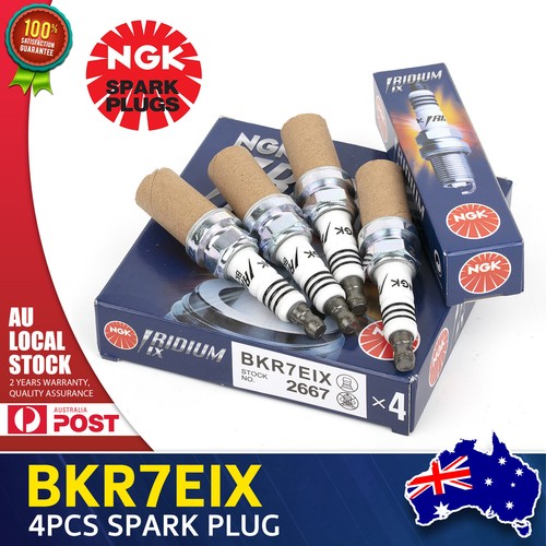 4*NGK 2667 BKR7EIX Iridium IX SparkPlugs For AUDI A3 A4 A5 A6 ...