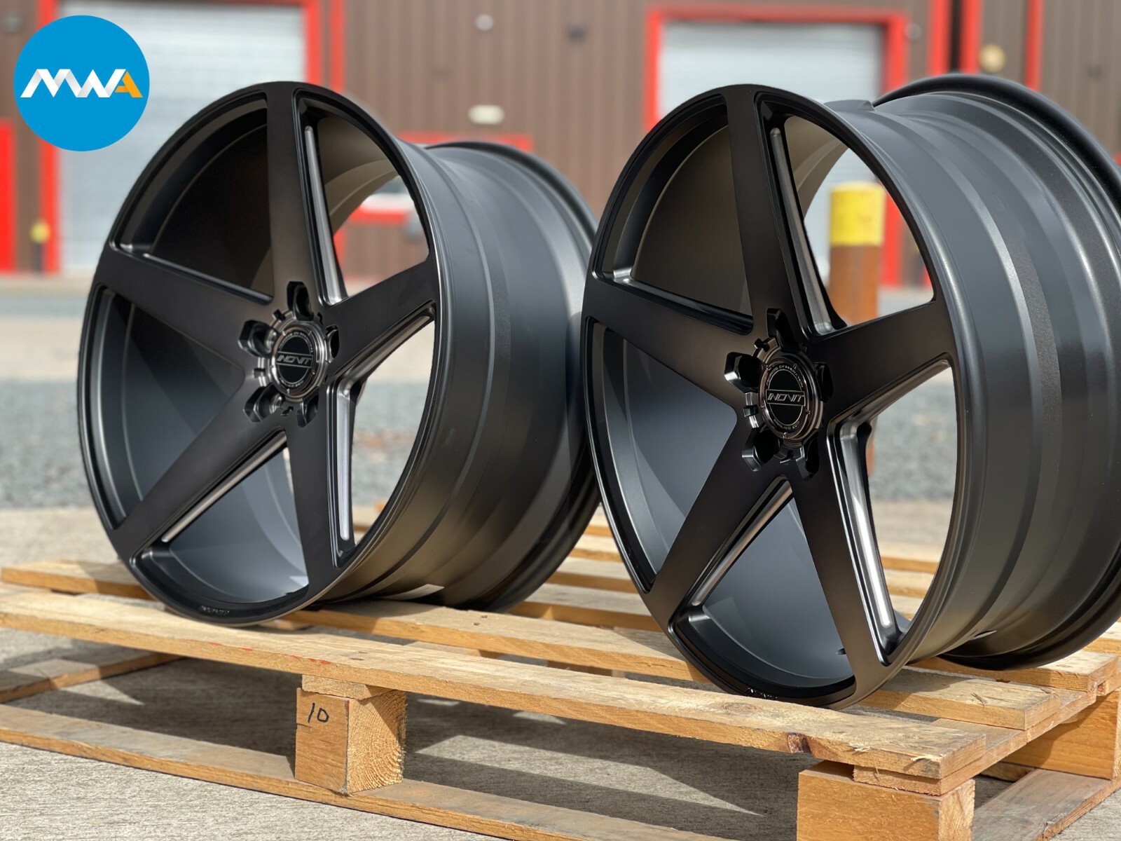 20" Inovit Rotor Alloy Wheels 5x120 Black Machined fits VW Transporter ...