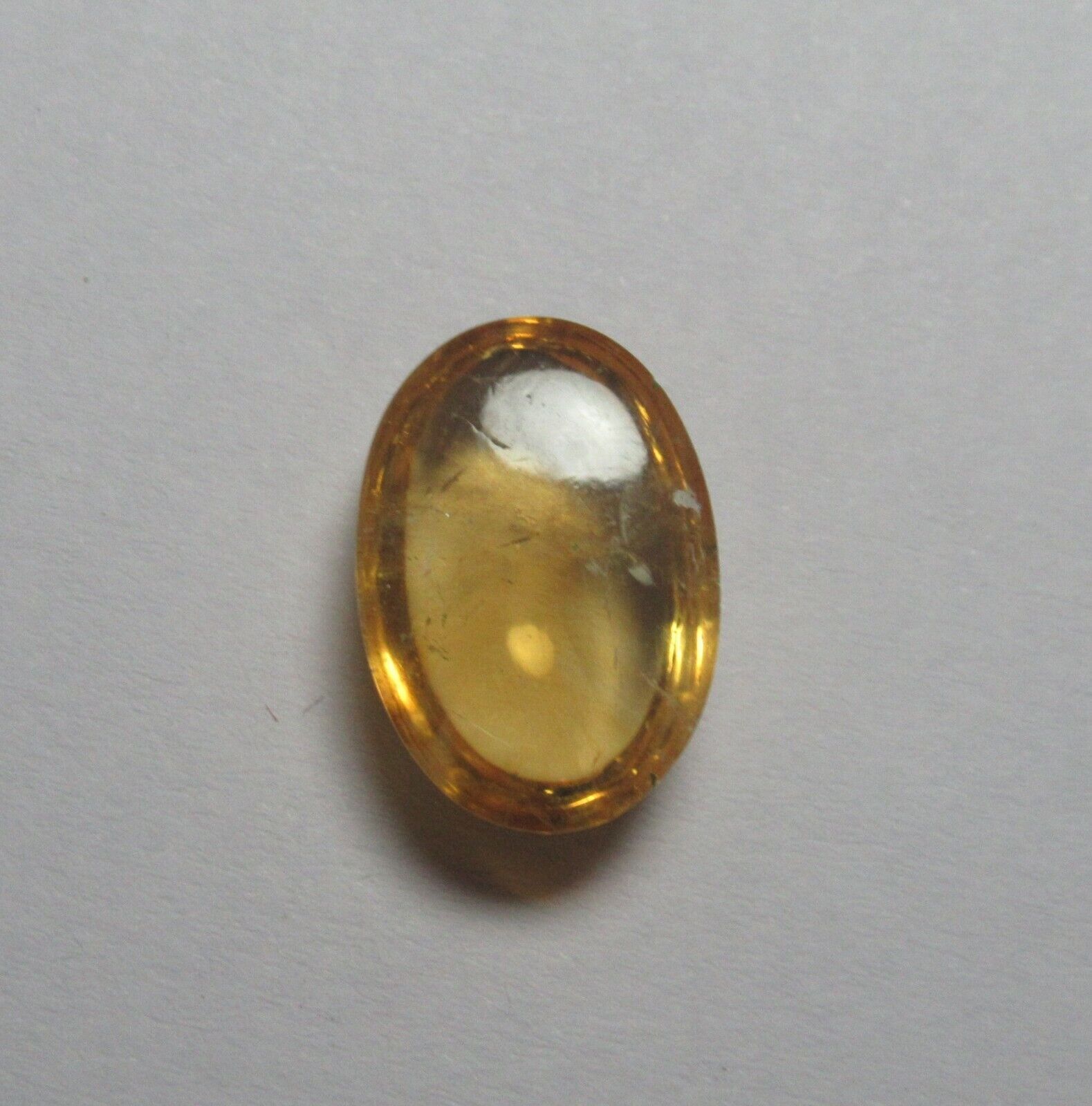 Citrine Cabochon Oval Shape 8.20 ct Natural Loose Semi Precious ...