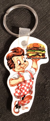 Vintage Frisch's Big Boy Keychain PVC Rubber with Metal Ring 3.5” | eBay