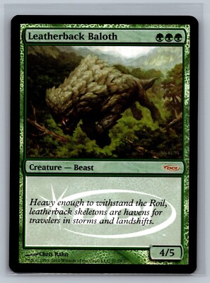 Magic MTG WPN & Gateway Promos Leatherback Baloth #37 DCI Promo Foil ...