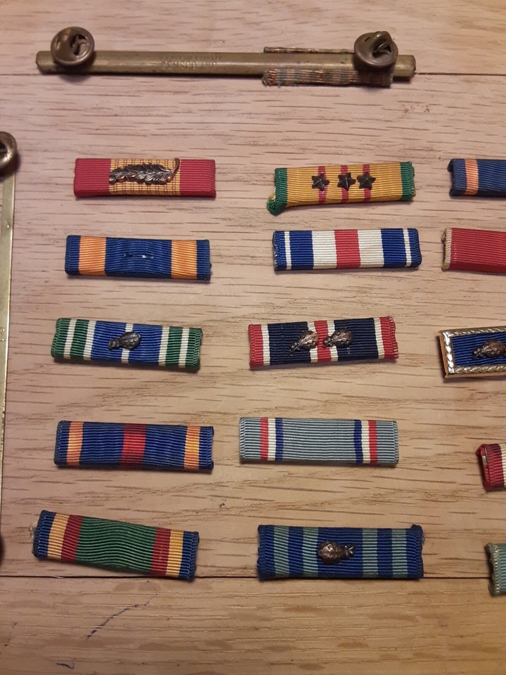 VTG USA Army Military WWII Korean & Vietnam War Ribbon Bars Lot | eBay