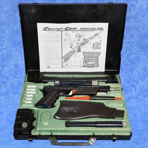 1965 SECRET SAM Spy Attache Case by TOPPER TOYS/DELUXE READING Complete ...