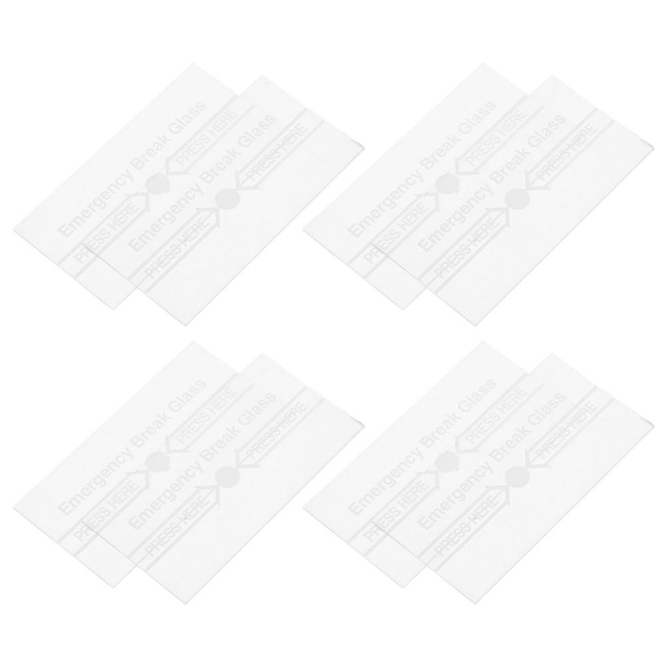 4pcs Fire Alarm Break Glass: Replacement Alarm Box Cover - Break Glass ...
