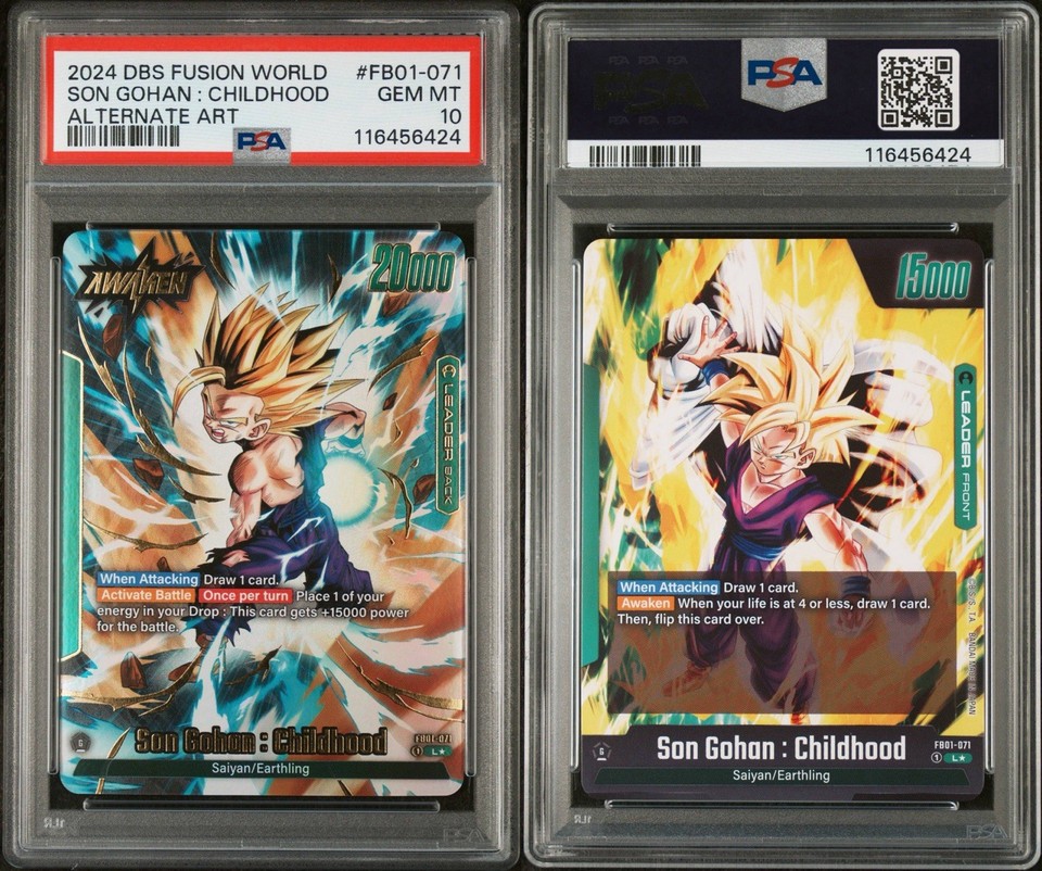 Son Gohan: Childhood Leader Alt Art Dragon Ball Fusion World FB01-071 ...