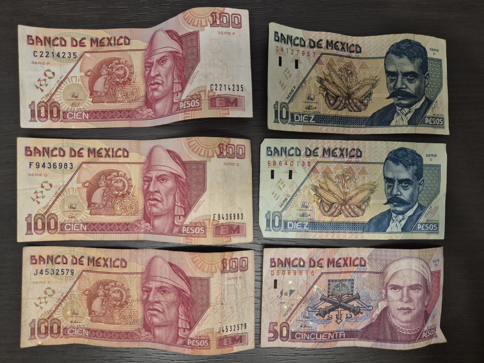 1992 Lot of 6 Mexico Old Banknotes F-VF | eBay